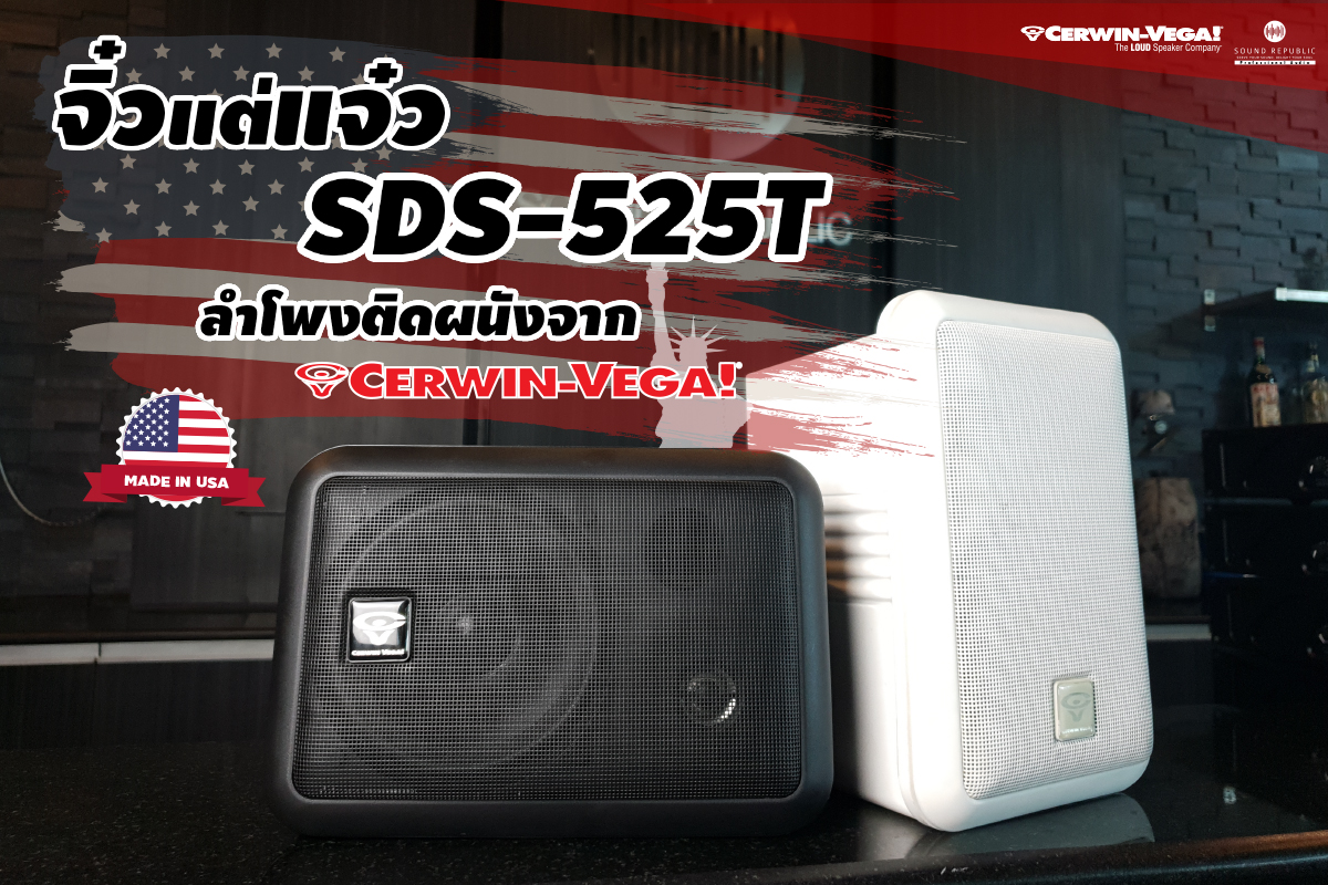 SDS-525 จิ๋วแต่แจ๋ว ลำโพงติดผนังจากเจ้าพ่อซัพวูฟเฟอร์ Cerwin-vega ...