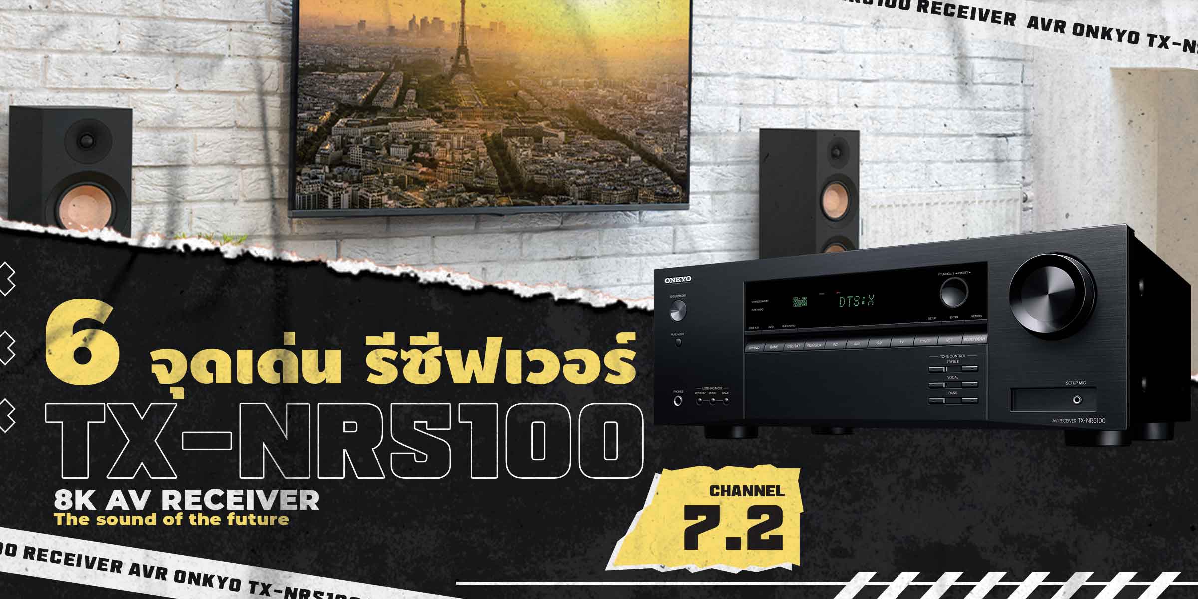 6 จุดเด่นของ AVR Onkyo TX-NR5100 Receiver – Sound-Republic.com
