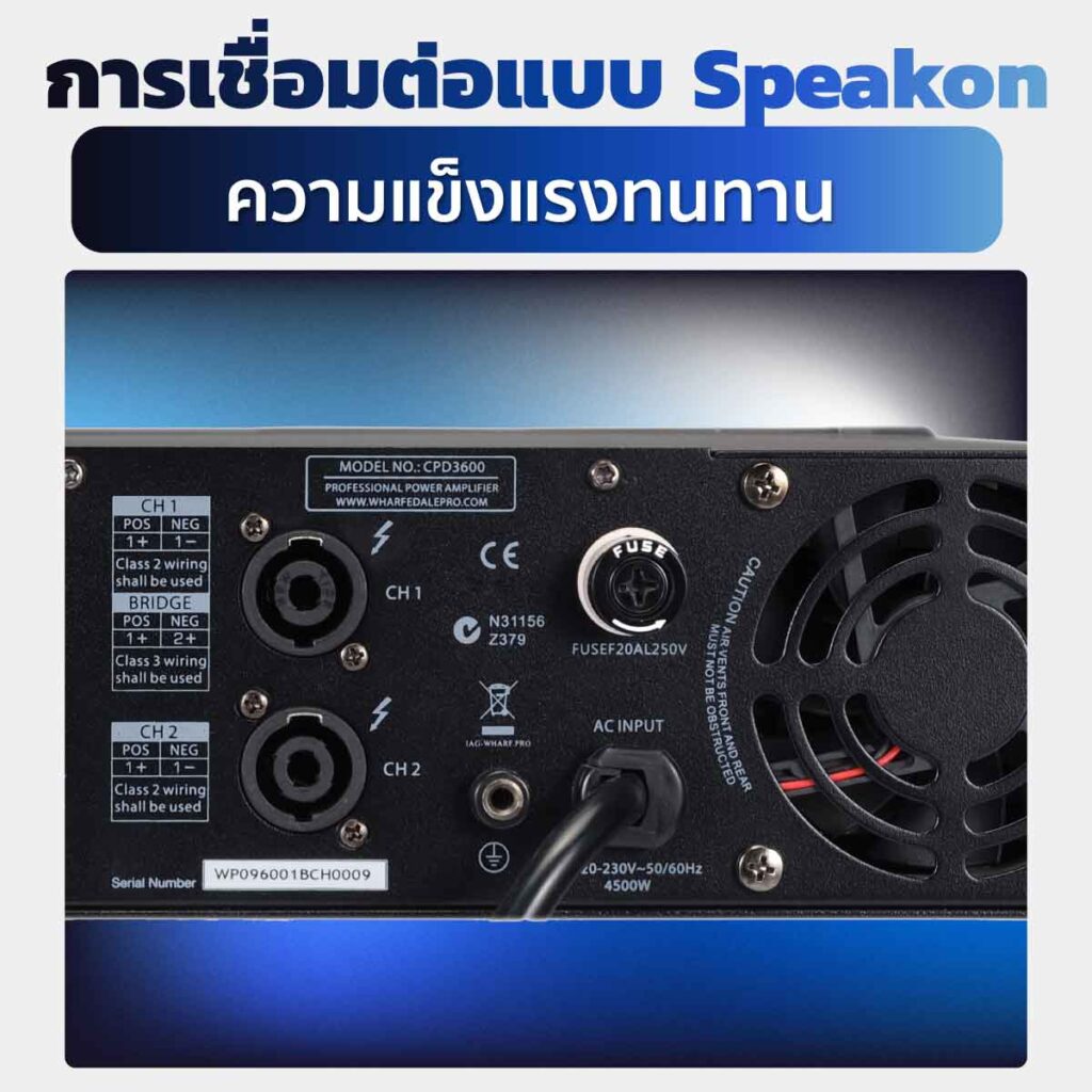 เพาเวอร์แอมป์ Wharfedale Pro CPD1600 Power Amplifier – เครื่องเสียง ...