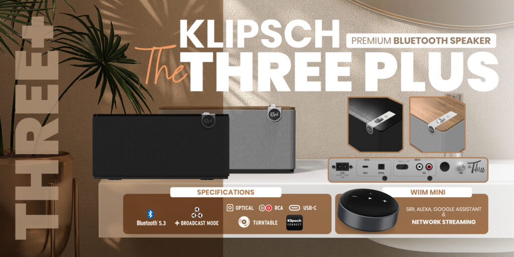 Klipsch The Three Plus ลำโพงบลูทูธพรีเมียมสุดคลาสสิกที่คุณต้องมี ...